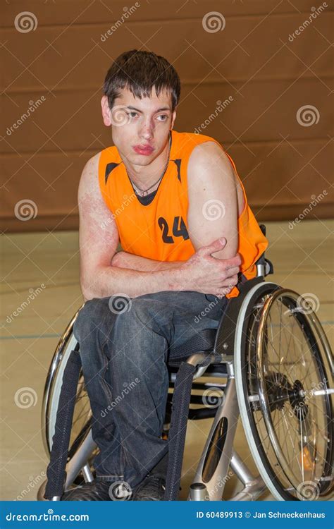 Handicapped Boy Stock Image Image Of Adult Hall Human 60489913