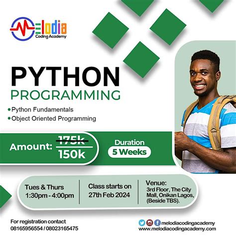 Programming With Python V4 City Mall Onikan Lagos 27 February To 28