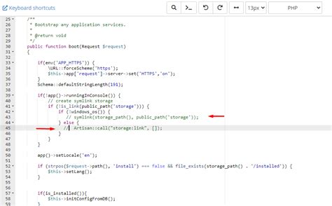 Symlink 500 Issue Booking Core Support System