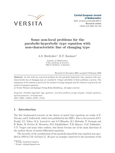 Some Non Local Problems For The Parabolic Hyperbolic Type Equation With Non Characteristic Line
