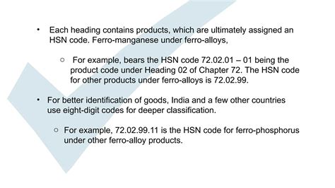 PPT On HSN Codes For Educational Purposes PPT