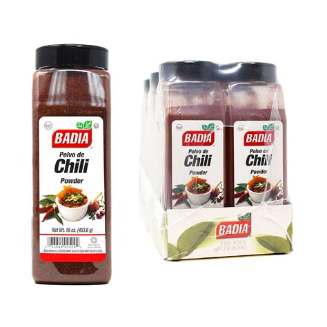 Badia Chili Powder 16 Ounce Pack Of 6 Grocery