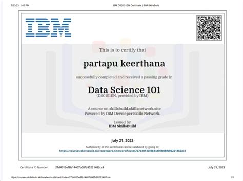 Partapu Keerthana On Linkedin Datascience Ibmskillsbuild