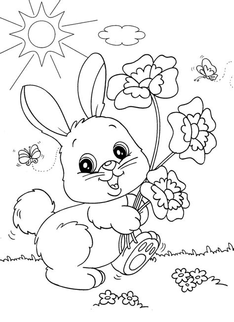 ★색칠공부★ 귀여운 토끼들 네이버 블로그