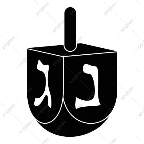 Jewish Dreidel Icon Simple Vector Alphabet Symbol Standing Png And