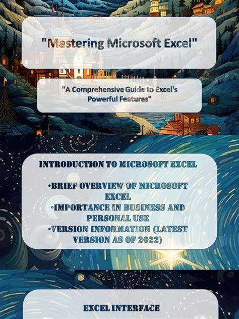 Mastering Microsoft Excel Report Pdf