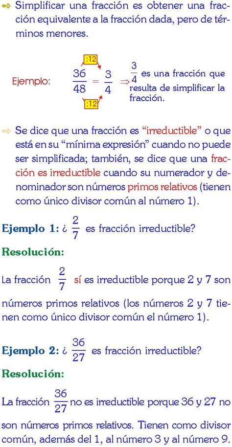 Simplificacion De Fracciones Ejercicios Resueltos Simplificación De
