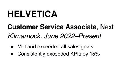 Best Font For CVs And Cover Letters Options