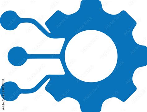 Data Integration Icon Data Management Icon Blue Vector Stock Vector Adobe Stock