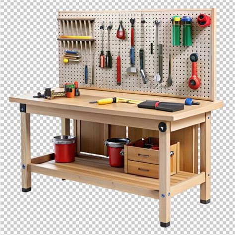 Workbench With Tools Premium Ai Generated Psd
