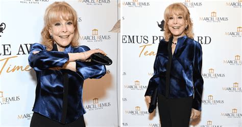 Barbara Eden Shows Off Her Age Defying Visage In Blue Ensemble At Remus