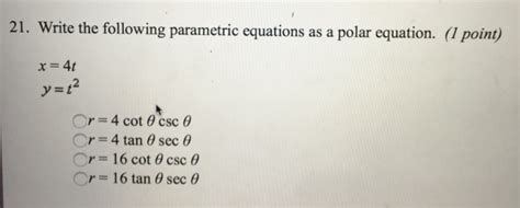 Solved 20 Which Of The Following Is A Point On The Plane