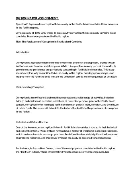 Dg100 Major Assignment Dg100 Major Assignment Question 2 Explain Why