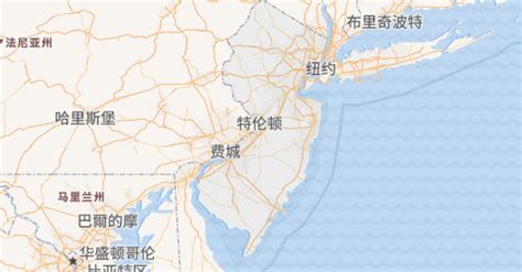 新泽西州地图 千图网