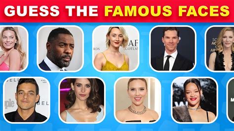 Famous Faces Quiz Guess These 90 Iconic Celebrities Names Youtube