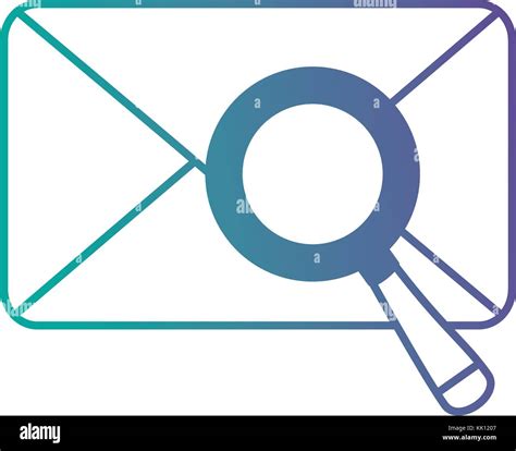 Mail Envelope With Magnifying Glass Stock Vector Image And Art Alamy