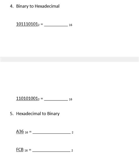 Solved Conversion Problems Show All Work Binary To Chegg