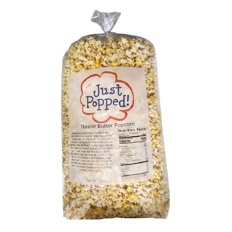Just Popped Movie Theater Butter Popcorn 24 Oz Bag Rural King
