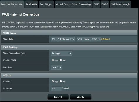 ASUS DSL AC VG Bridge Mode Issues SNBForums