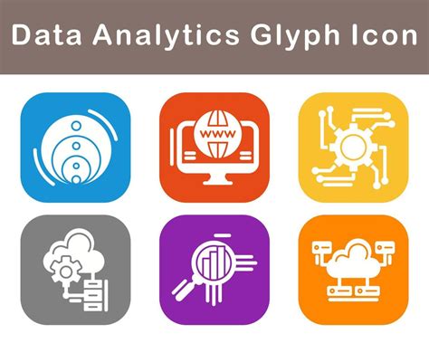 Data Analytics Vector Icon Set 20762568 Vector Art At Vecteezy