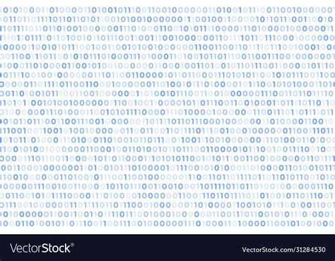 Binary Code White Background With Floating Numbers