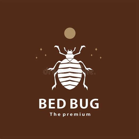 Vintage Retro Hipster Bed Bug Logo Vector Stock Vector Illustration