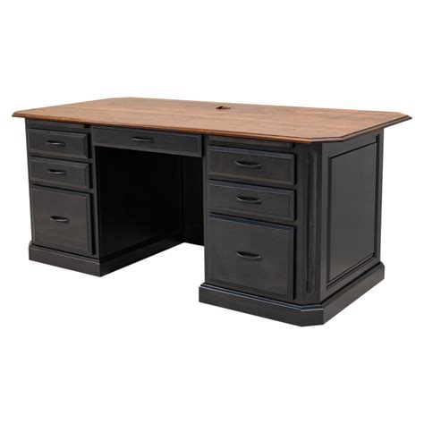 Solid Cherry Wood Desk Amish Cherry Desk With Drawers