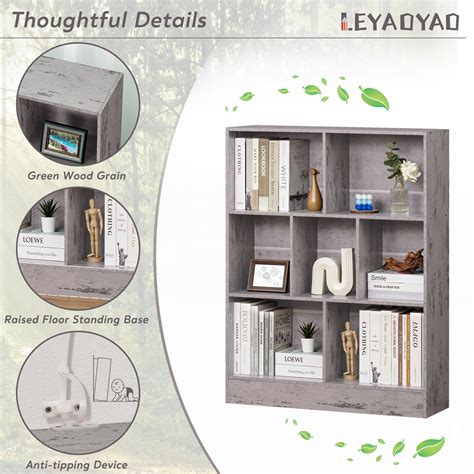 Leyaoyao 7 Cube Bookshelf