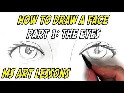 Middle School Art Lessons How To Draw A Face Part 1 Youtube