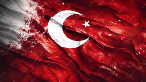 Bandeira Nacional Da Turquia Com Proporções Corretas E Esquema De Cores