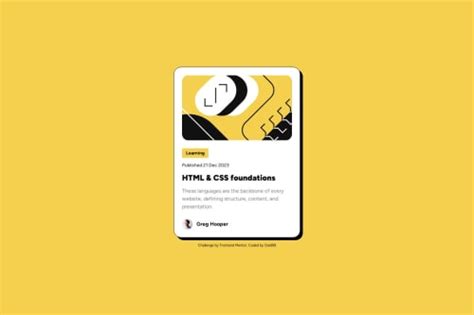 Frontend Mentor Blog Preview Card Solution Using Tailwindcss Coding Challenge Solution