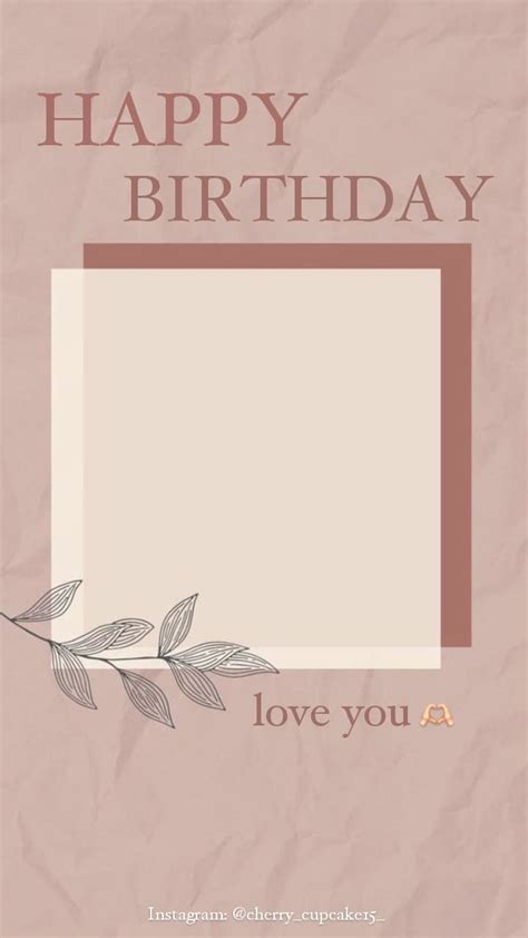 Birthday Template For Instagram Story Idea