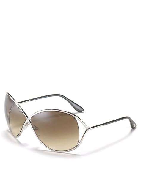 Tom Ford Womens Miranda Crossover Sunglasses In Shiny Bronze Metallic