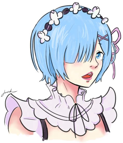 [media] Rem Colored Sketch R Re Zero