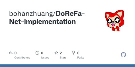 Github Bohanzhuangdorefa Net Implementation