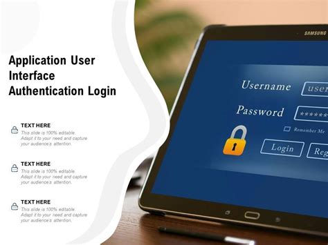 Application User Interface Authentication Login Presentation