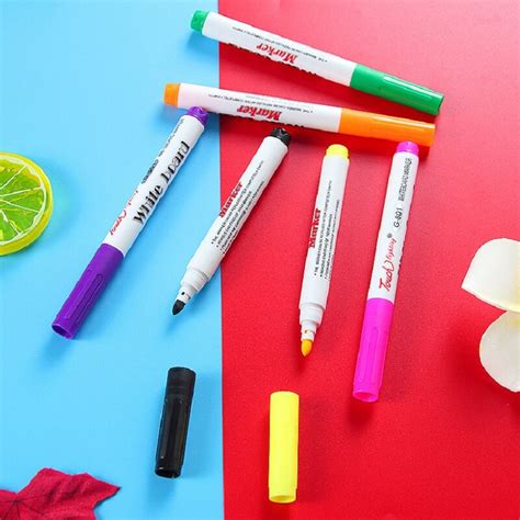 마법 워터 페인팅 펜 다채로운 마크 펜 마커 플로팅 잉크 펜 낙서 워터 펜 어린이 몬테소리 조기 교육 완구 회화 용품