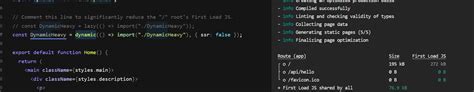 React Lazy Or Next Dynamic Don T Reduce An App Route S First Load JS Issue Vercel