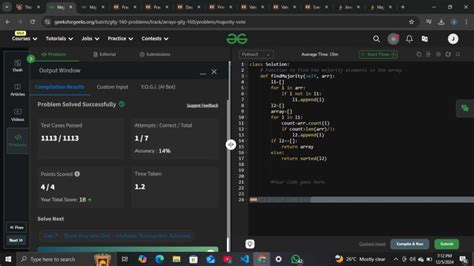 jyothi durga kadali on linkedin geeksforgeeks womenintech gfg160 problemsolving dsa