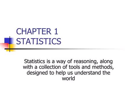 PPT CHAPTER STATISTICS PowerPoint Presentation Free Download ID