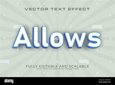 allows 3d text effect 100 editable eps file word and font can be