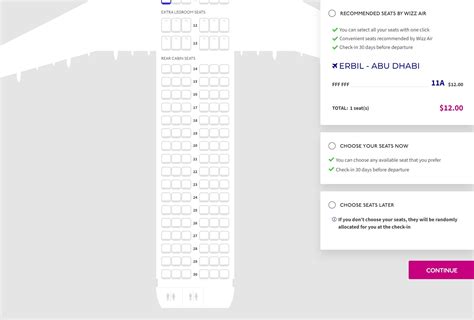 Wizz Air Plane Seating Plan