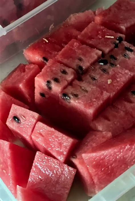 도시여자 수박자르기 회뜨기 만삭 임산부 디져트 Youtube