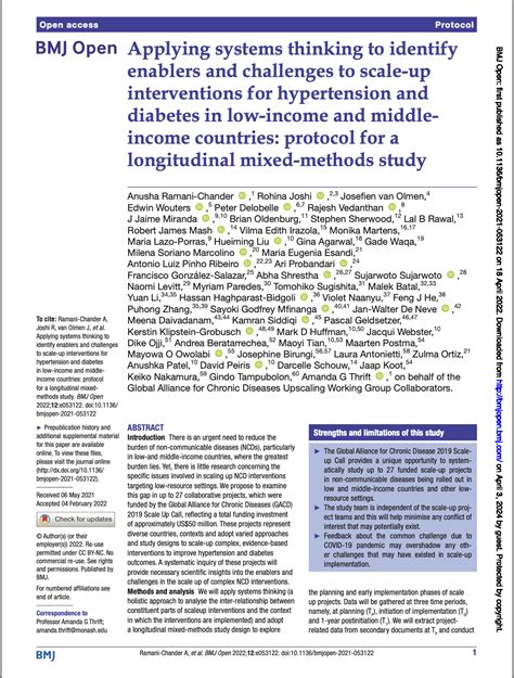 applying systems thinking to identify enablers and challenges to scale