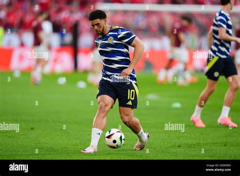 Scotlands Che Adams Warms Up Ahead Of The Uefa Euro 2024 Group A Match