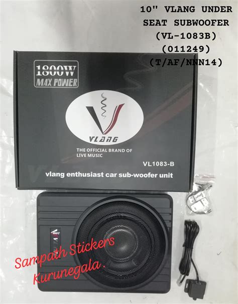 Vlang Under Seat Subwoofer Vl B Sampath Stickers