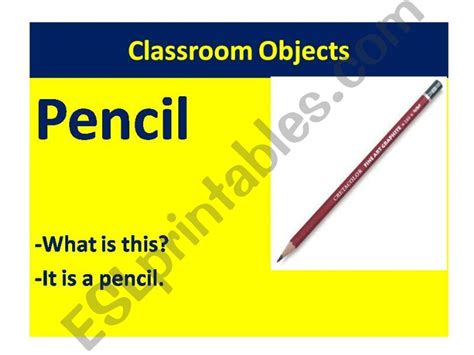 ESL English PowerPoints Classroom Objects ESL English PowerPoints Classroom Objects