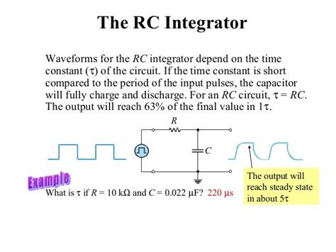 Rc And Rl Differentiator And Integrator Circuit