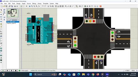 Automatic Traffic Light Control System Arduino Uno Proteus Simulation Tutorial In Bangla Youtube