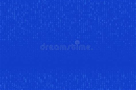 Random Numbers 0 And 1 Background In A Matrix Style Binary Code Pattern Abstract Digital